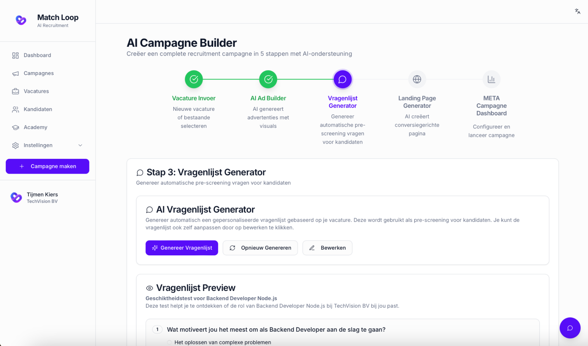 Match-Loop | #1 AI Recruitment Software voor MKB Nederland